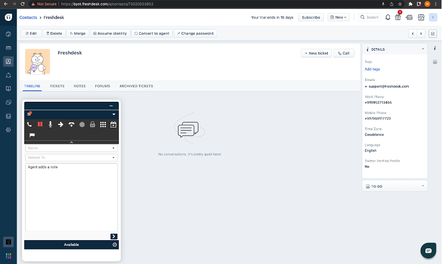 Freshdesk Telephony Partner Extension with Genesys helps you: