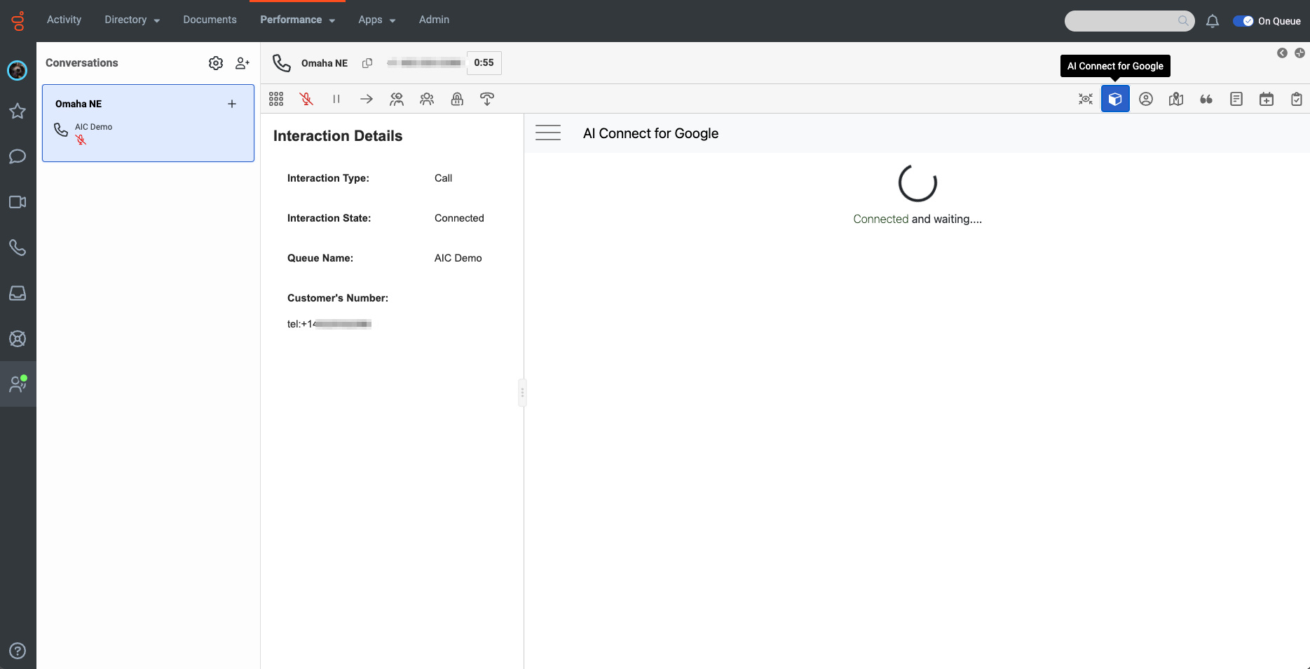 Converts and streams real-time audit to Google Cloud Display real-time Google Cloud CCAI ...