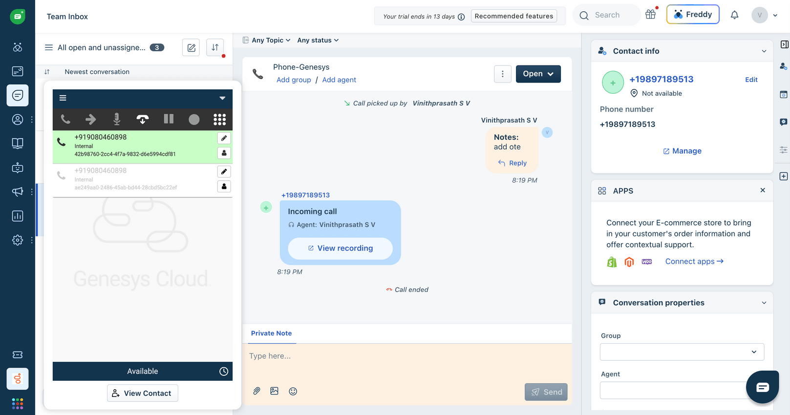 Additional Details - Freshworks